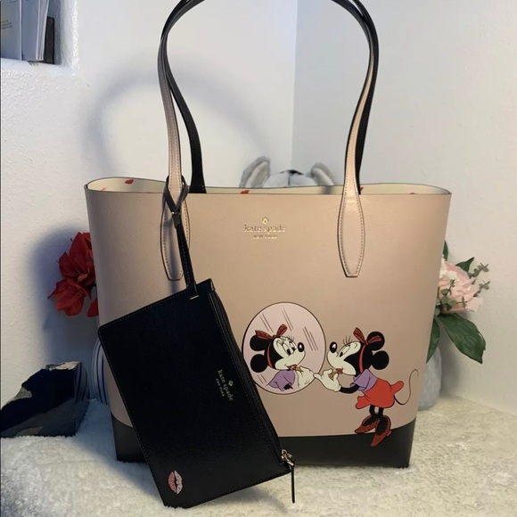 kate spade | Bags | Kate Spade Minnie Mouse Reversible Tote Bag Disney ...